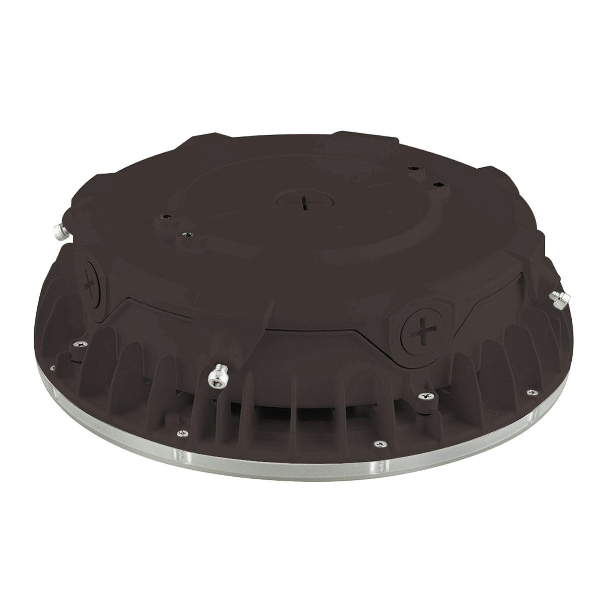 100W LED Round Canopy Light - Wattage and Color Switching - Bronze Fin