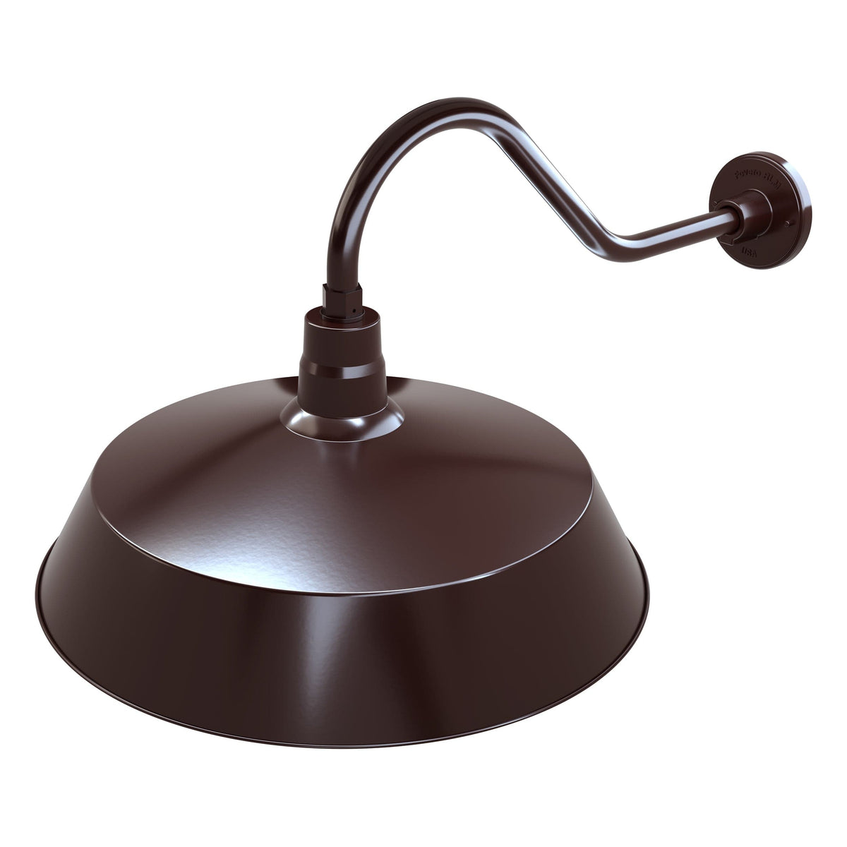 Bronze Farmhouse Light | 21-Inch RLM Barn Shade