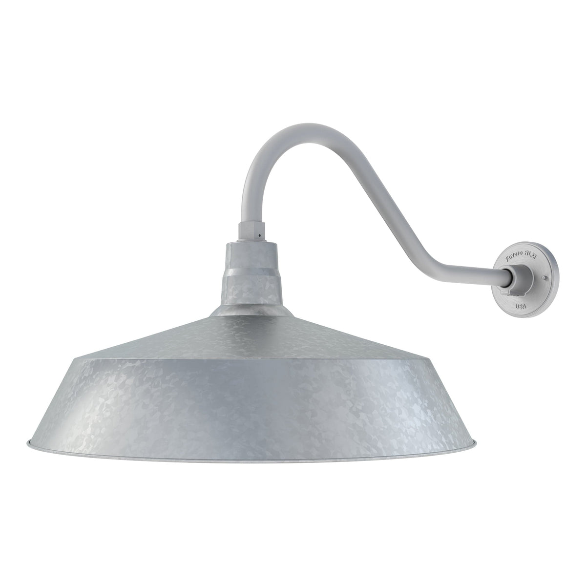 Galvanized Steel Light | 21-Inch RLM Barn Shade