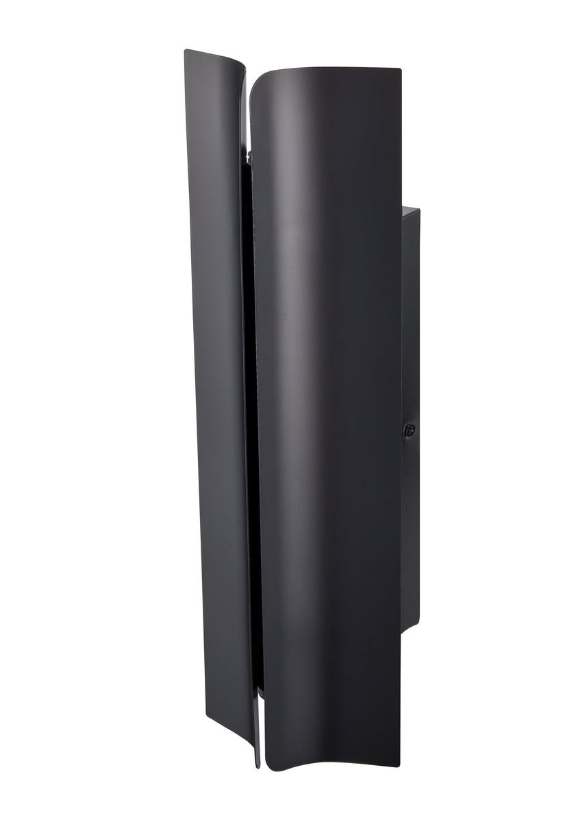 Outdoor Wall Lamp - Powder Coated Black - 8W Integrated LED Module - 4