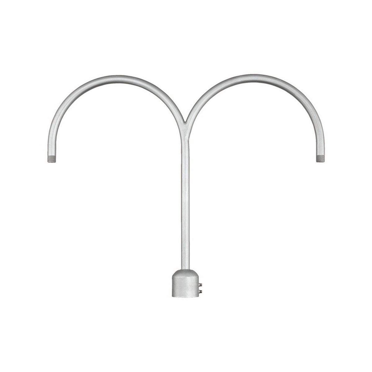 26'' High Gooseneck Double Post Arm Adapter - Galvanized