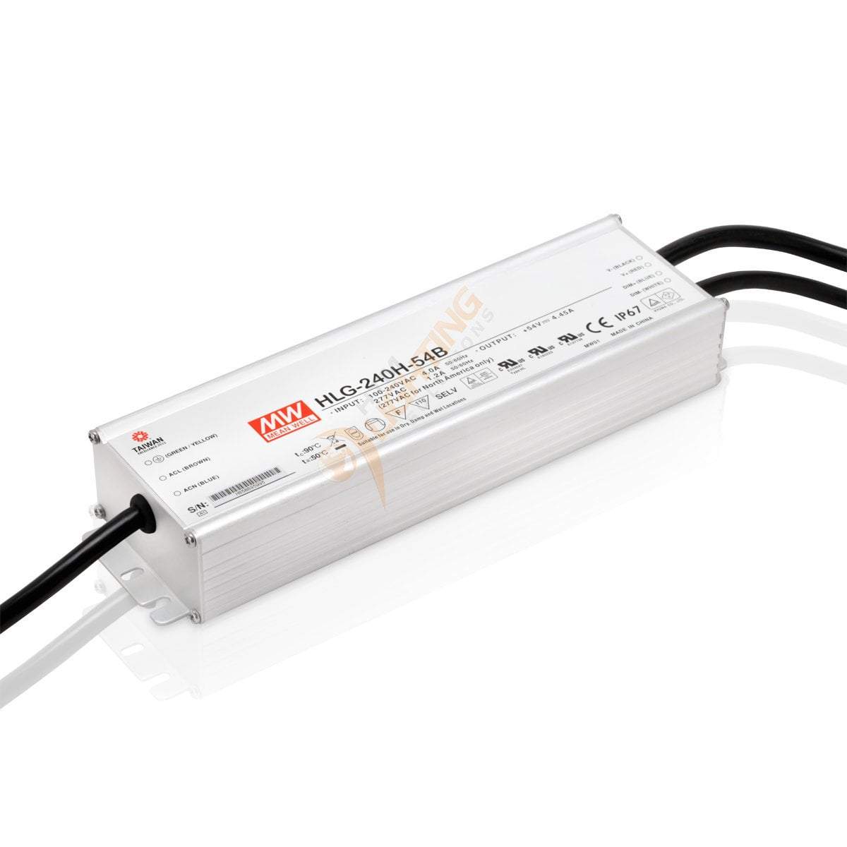 Dimmable Mean Well 240W LED Driver - HLG-240H-54B